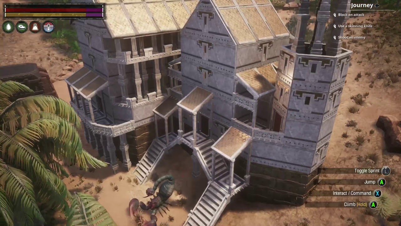 Conan exiles base design - YouTube