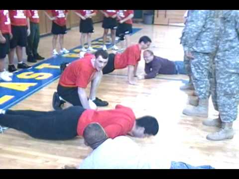 nbhs jrotc male team ..physical fitness - YouTube