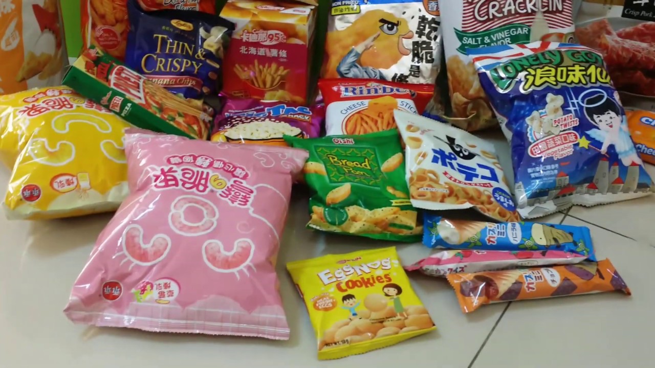 Snacks From All Over Asia - YouTube