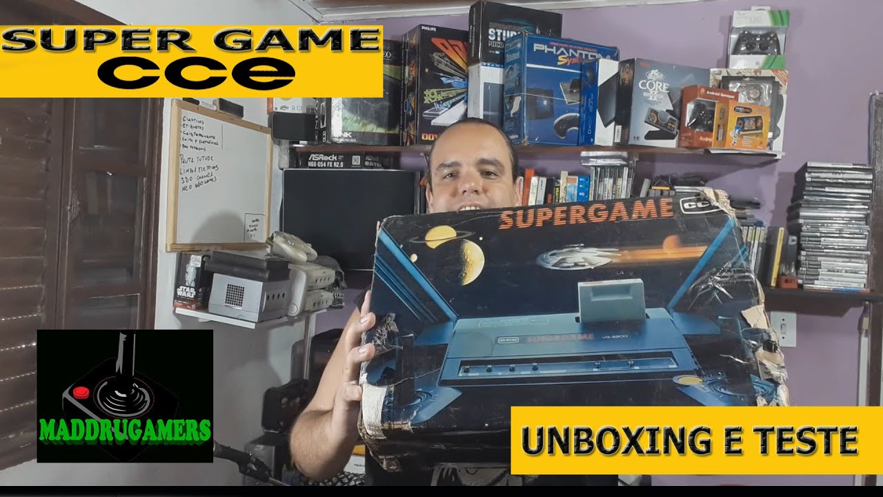 Unboxing de mais um video game com história no Brasil - Supergame CCE - YouTube