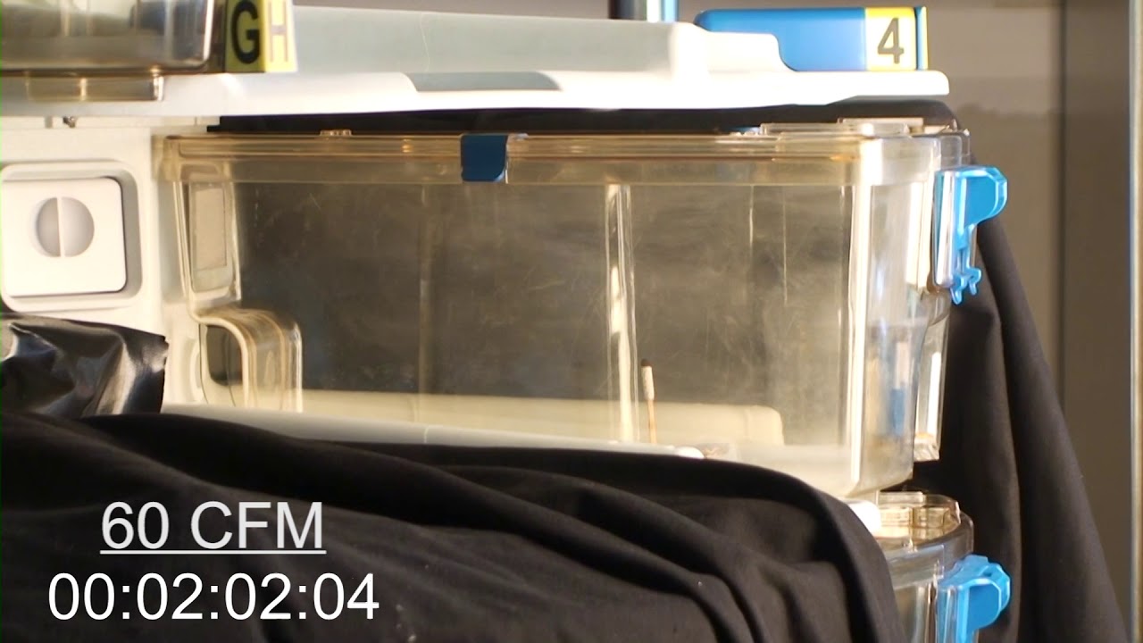 Optimice IVC System | Airflow Test on a Lab Mouse Cage (500% Speed ...