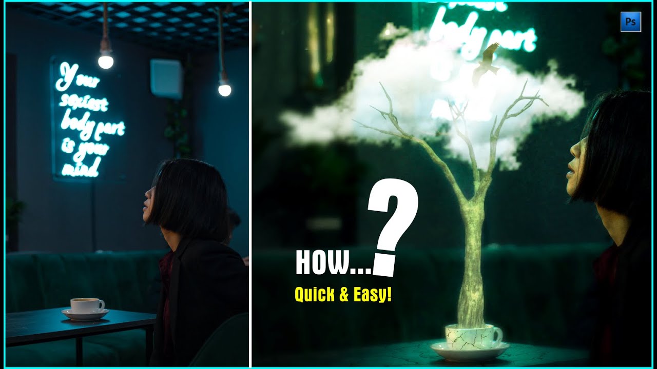 Cloud Tree Photo Editing | Photo Manipulation | Simple Steps Photo ...