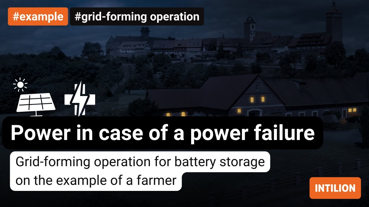 Grid-forming operation for battery storage on the example of a farmer ...