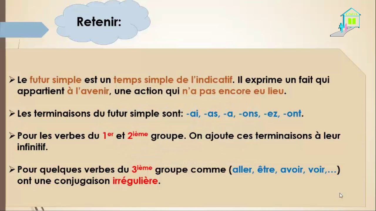 Français : Conjugaison Le futur simple 6 A E P - YouTube