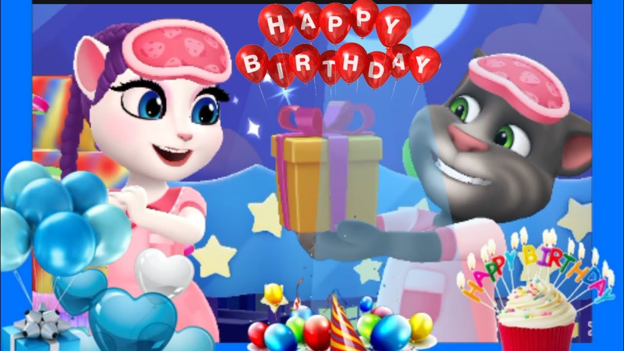My talking angela 2 ANGELA VS TOM HAPPY BRITHDAY 😍🥰♥️ - YouTube