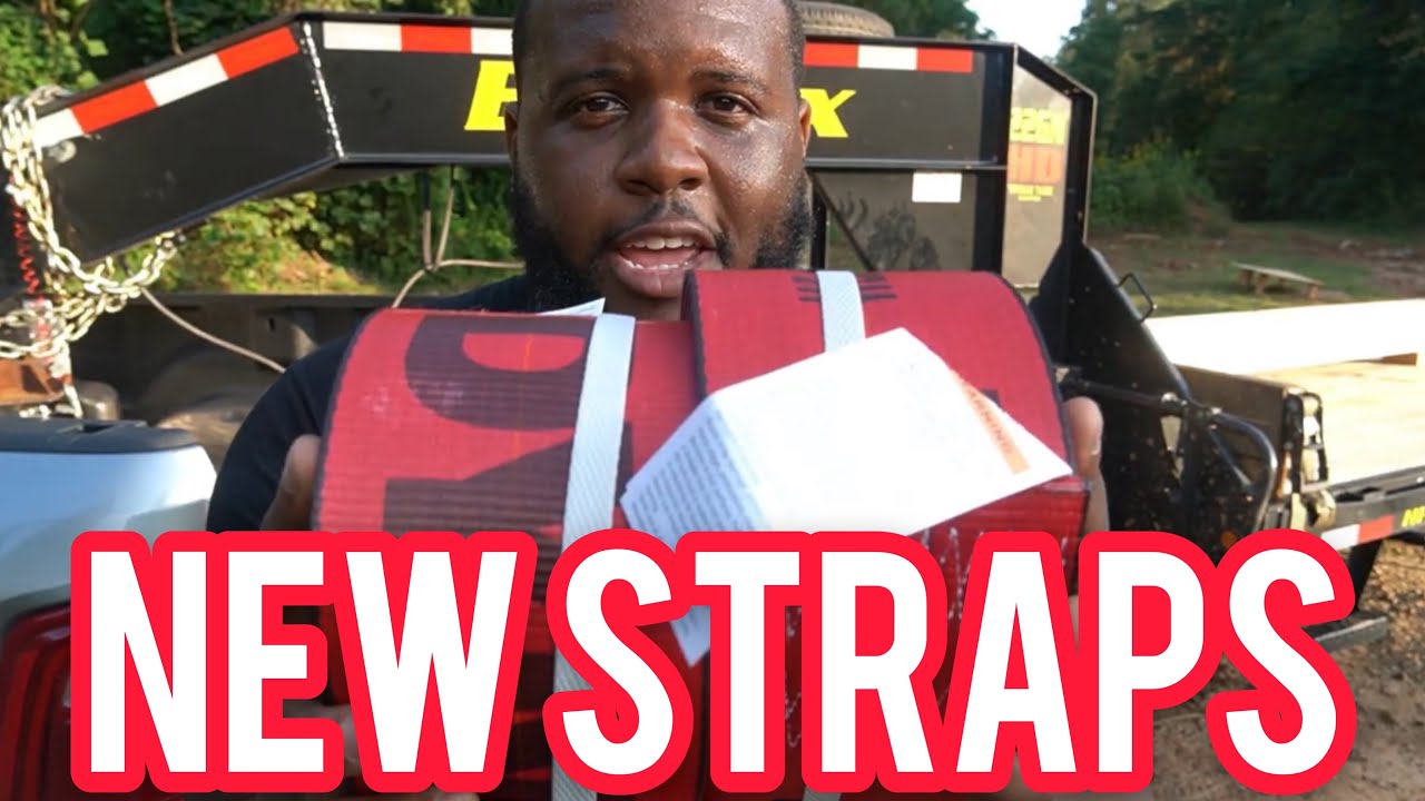 GETTING NEW STRAPS FOR MY TRAILER (HOTSHOT TRUCKING) - YouTube