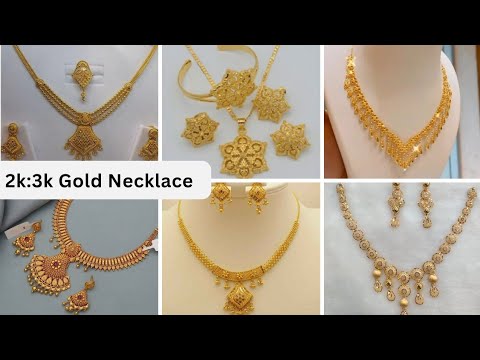 New Latest 2k "3k Gold Necklace Design Women Fashion Ideas ...