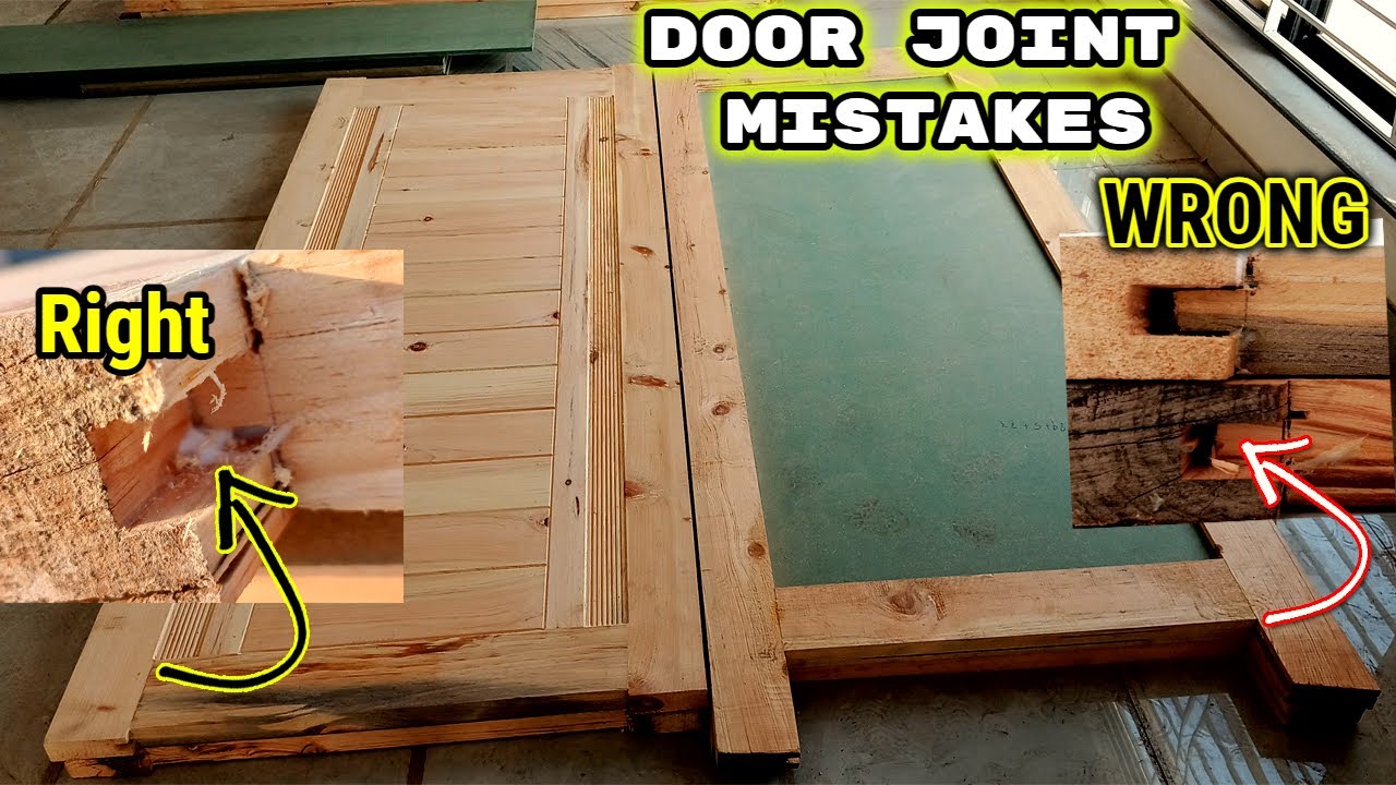 Wooden door joint mistakes | Solid wood door joint - YouTube