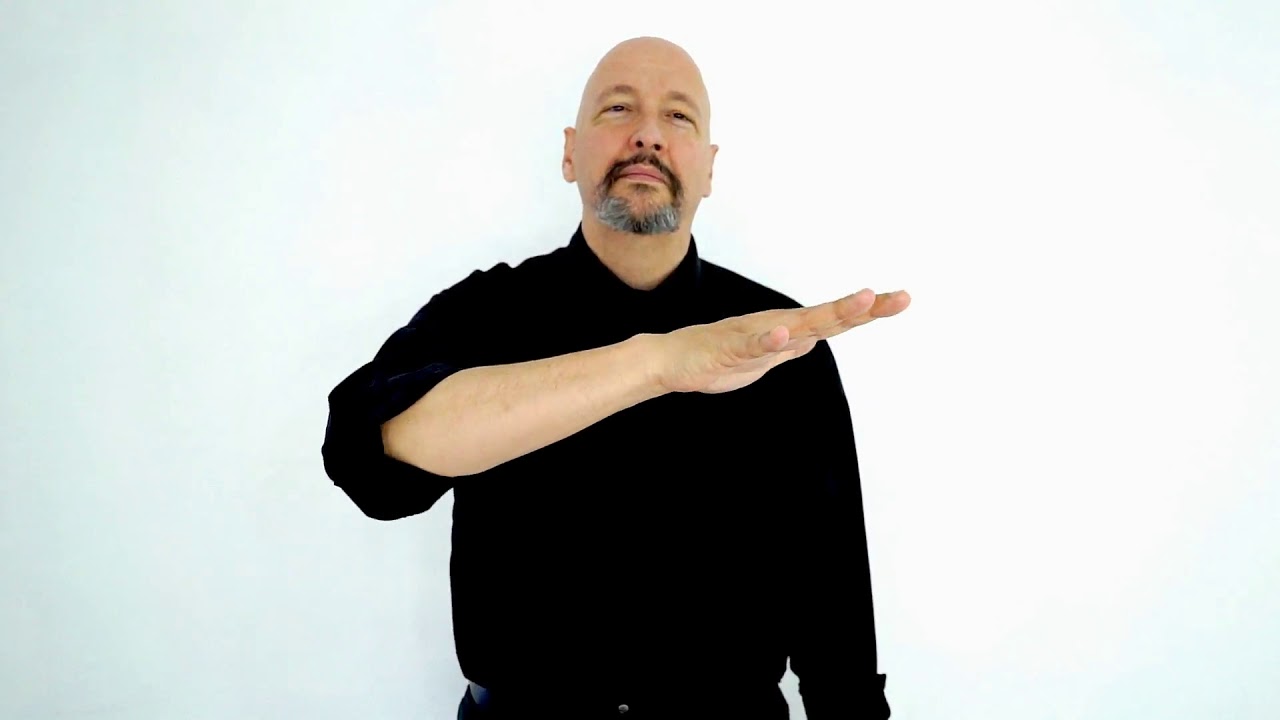 Sign Language For Everywhere Black Half Moon W/ White Letters