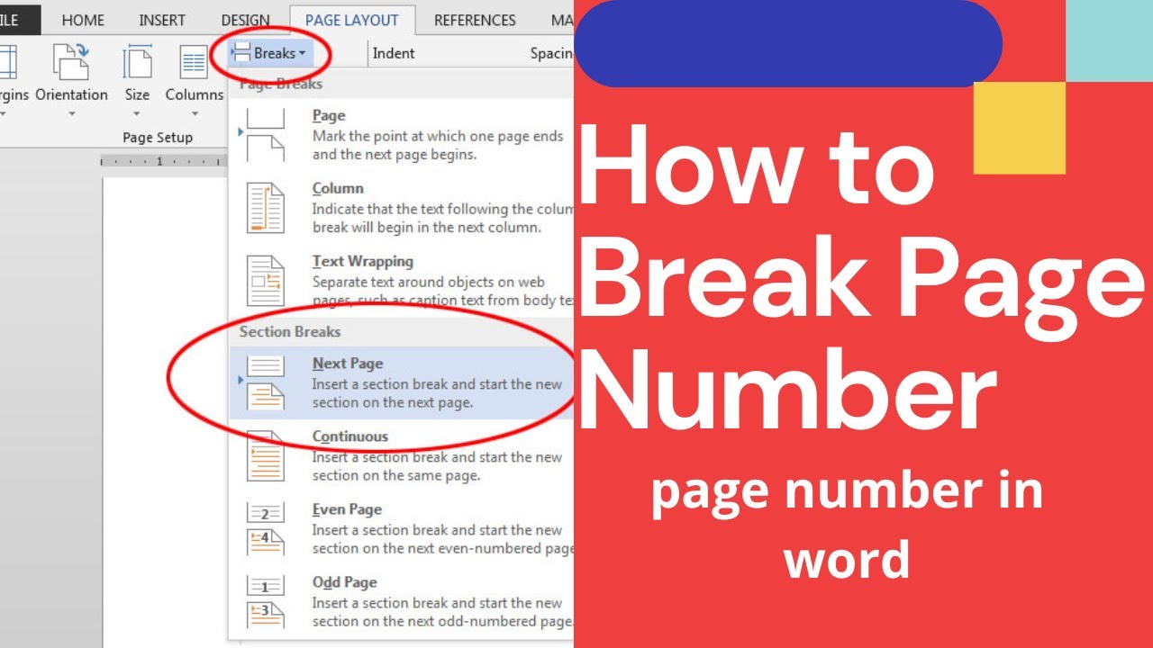 How To Break Page Number In Ms Word Add Different Page Number For How To Break Page Number In Ms Word Add Different Page Number For