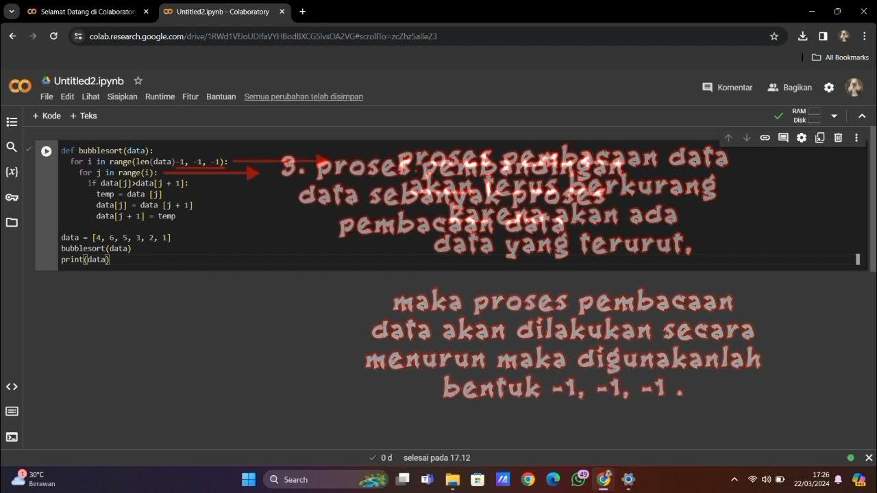 Bubble Sort - Algoritma Pemrograman - YouTube