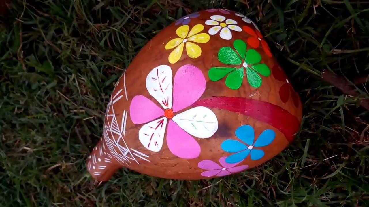 Customising A Calabash For Wall Décor.//Wes Bee Ngige. - YouTube