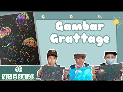 MEMBUAT GAMBAR DENGAN TEKNIK GRATTAGE 😍 - YouTube