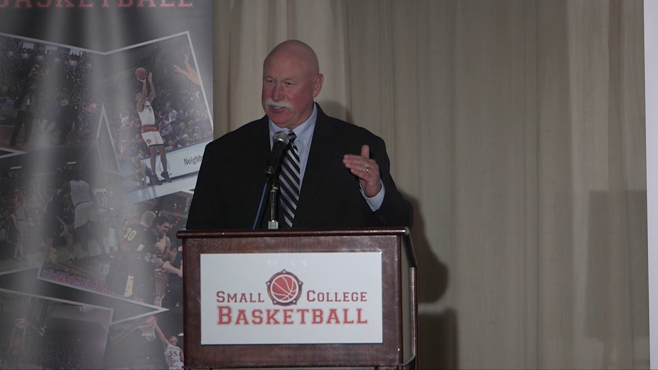 Bob Burchard Accepts the 2019 Harry Statham Coach of Impact Award - YouTube