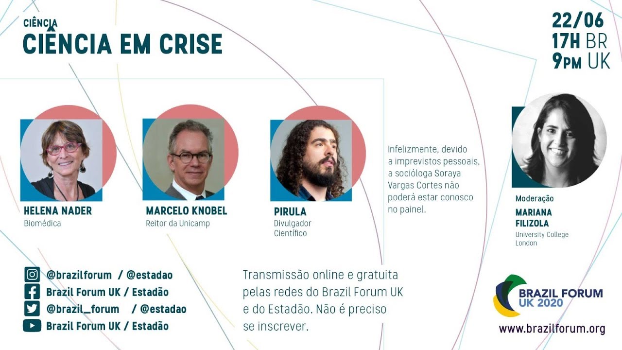 Brazil Forum UK 2020 debate Ciência em Crise - YouTube