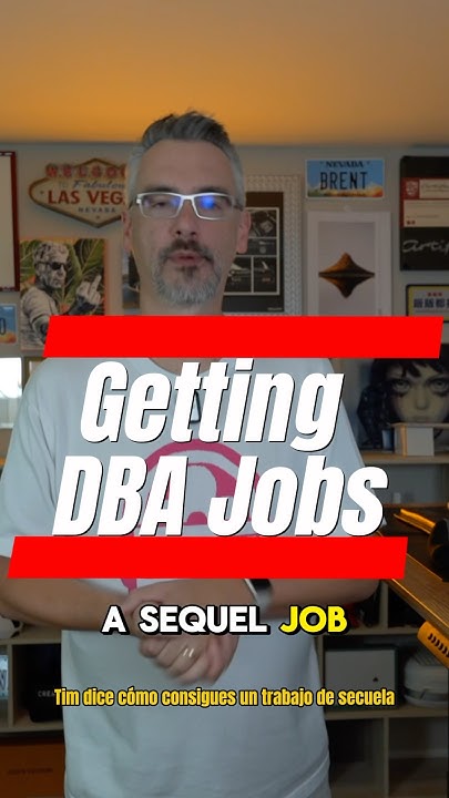 Getting Dba Jobs Youtube