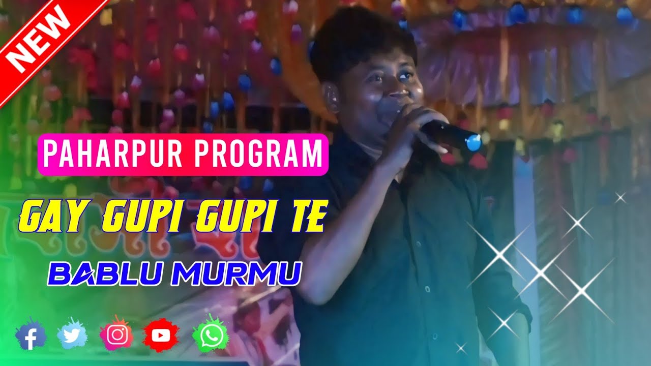 Gay Gupi Gupi Te || Bablu Murmu Latest Santali Program Song 2024 ...