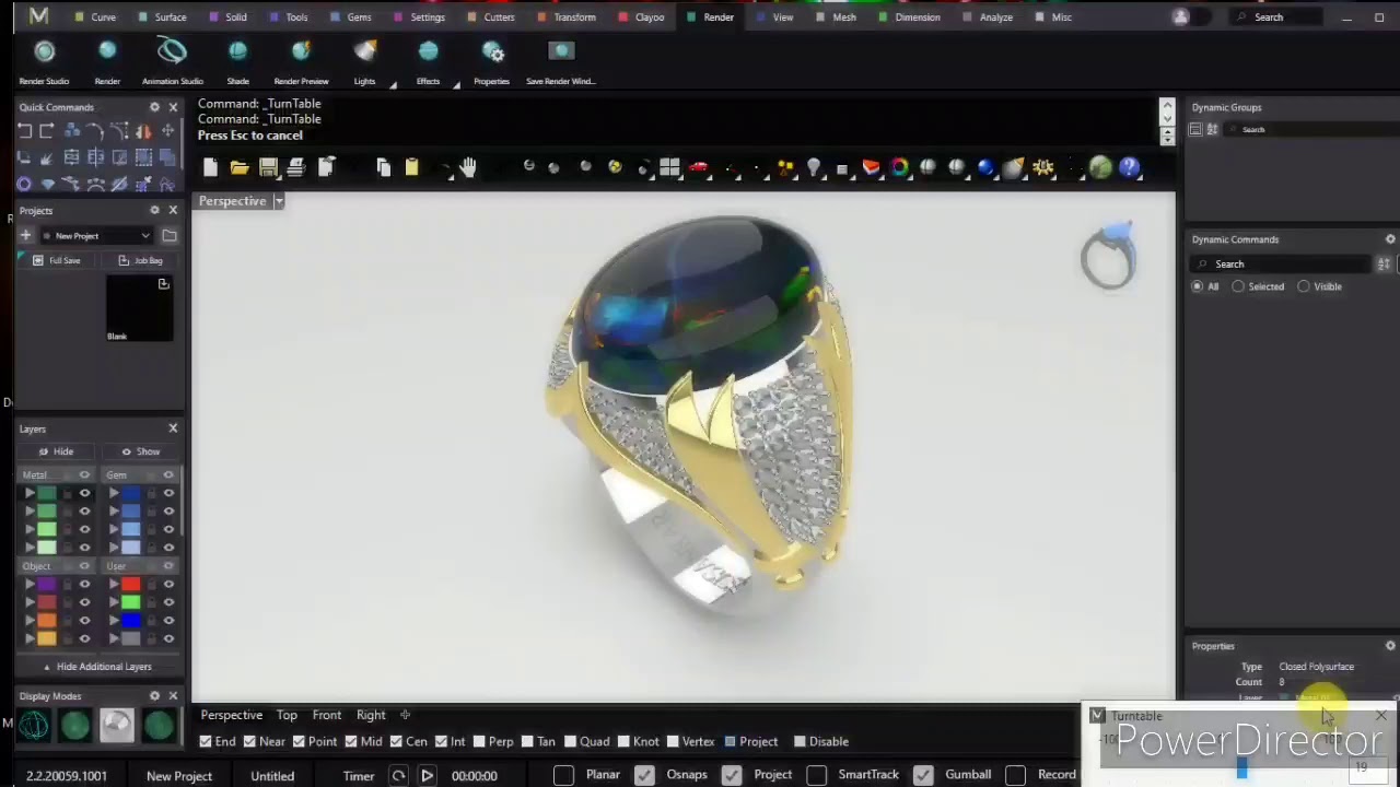 Matrix gold rendering video - YouTube