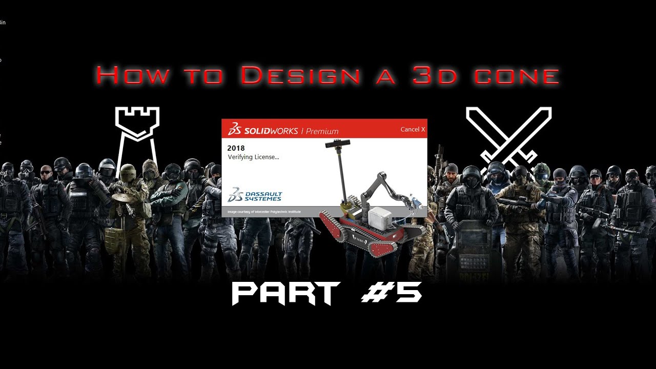 How to design a Cone in Solidworks || Revolved Boss || SOLIDWORKS 2020 ...