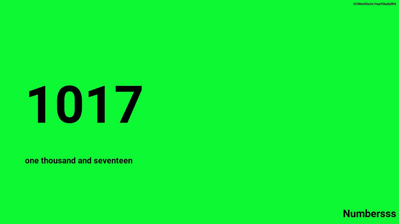 All numbers from 1 to 1548 - YouTube
