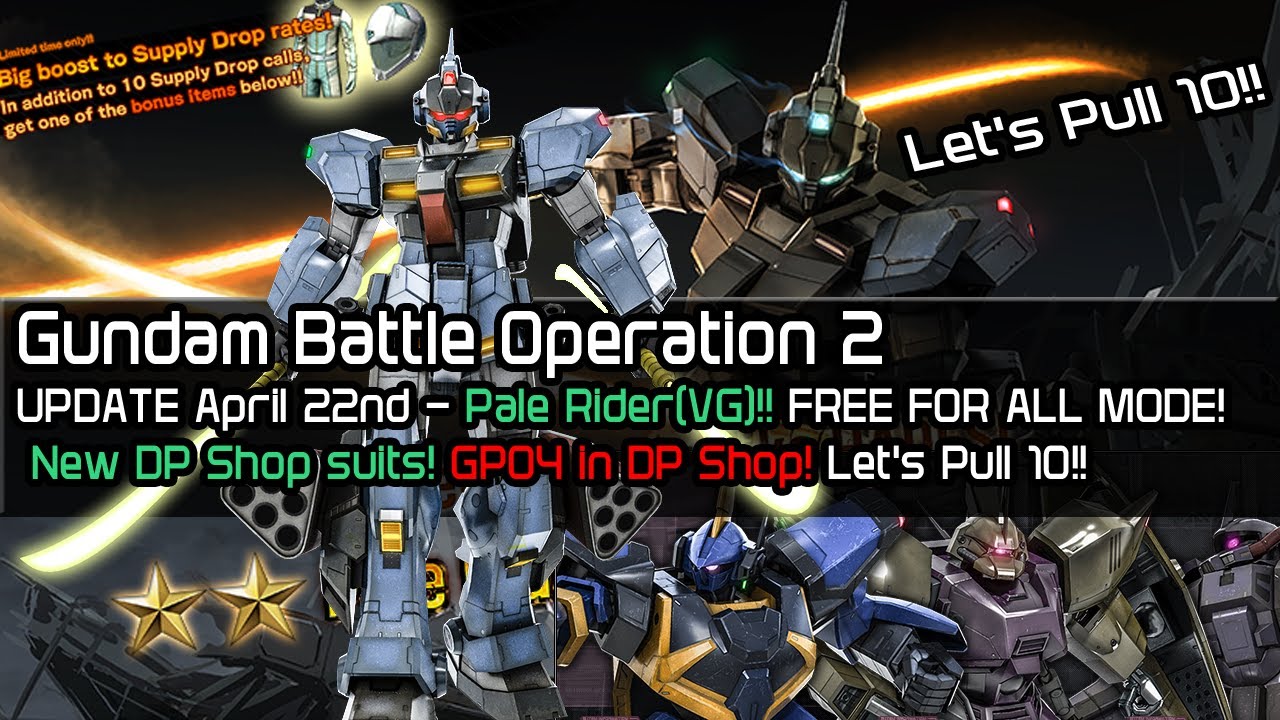 Gundam Battle Operation 2 UPDATE - 4/22 Pale Rider (VG),NEW BRAWL MODE ...