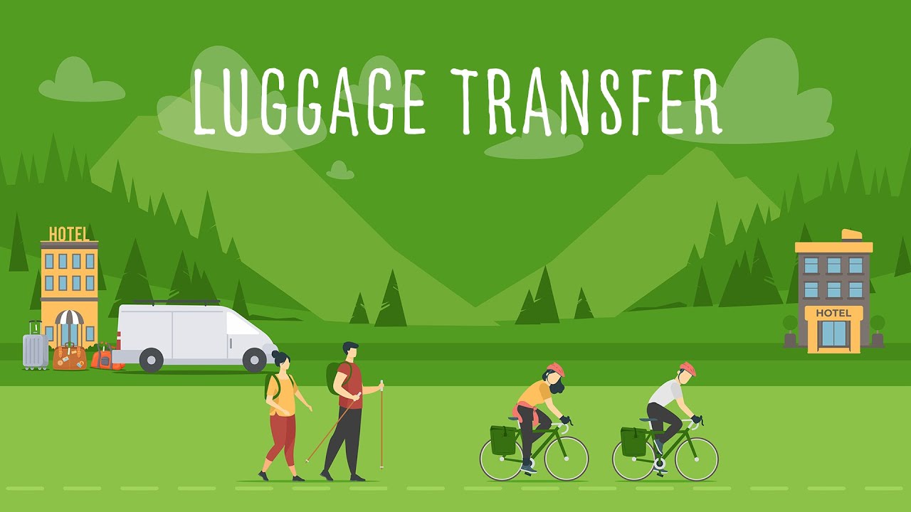 Luggage transfer on hiking and cycling holidays 🇬🇧 - YouTube