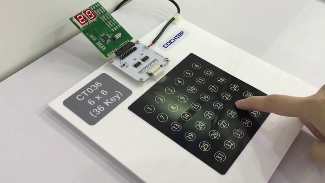 Touch Switch Module 36KEYS touch Switch PCBA 觸控按鍵電路板 CT036A - YouTube
