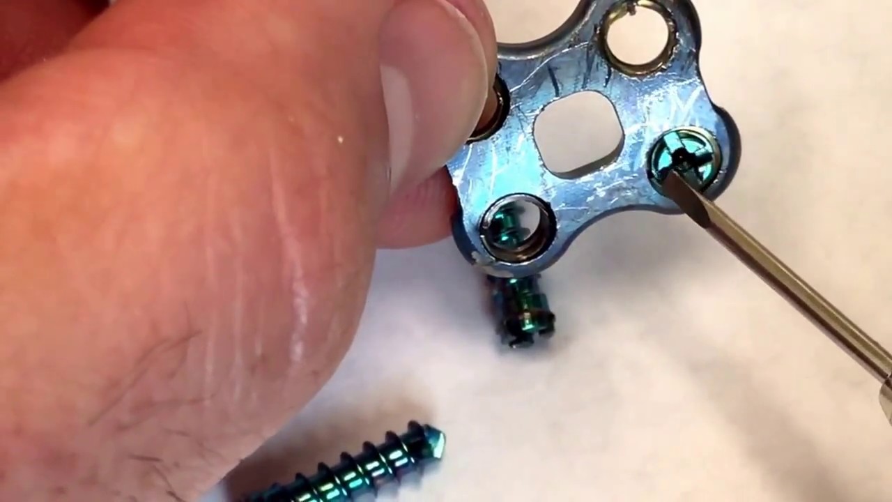 How to remove Stryker reflex cervical spine locking plate - YouTube