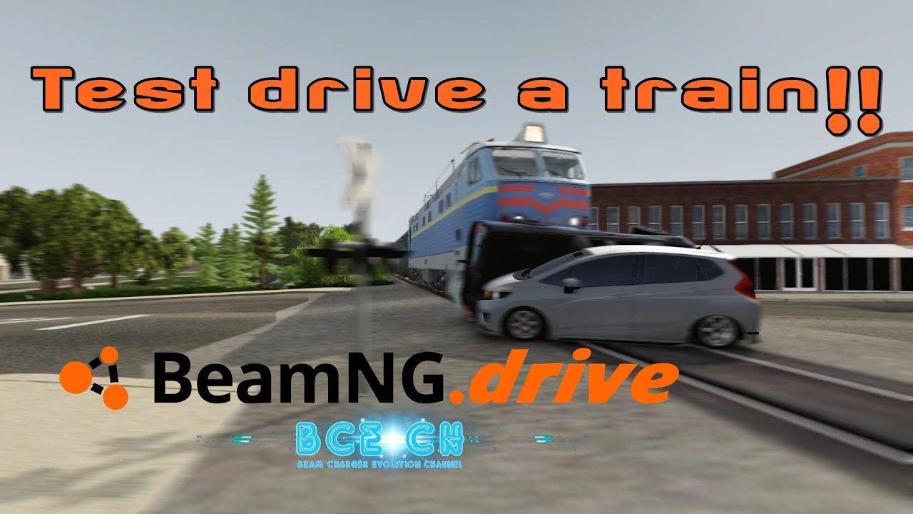 First time test driving a train in BeamNG.drive - YouTube