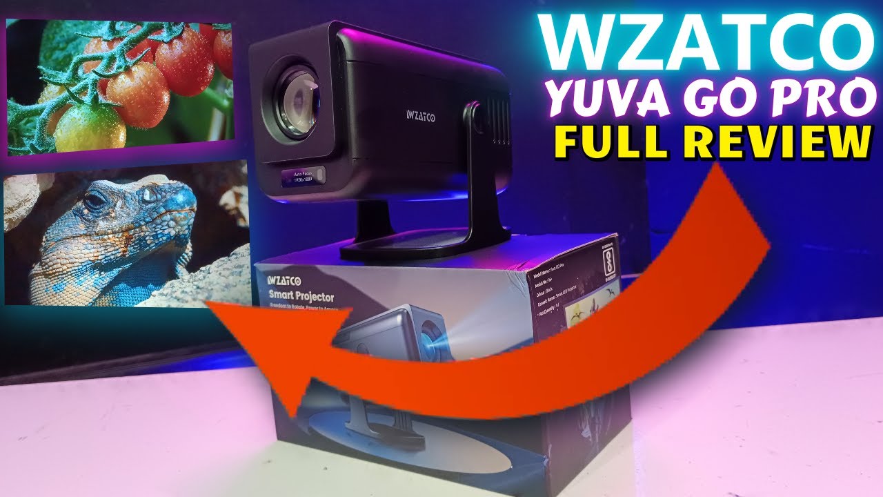 WZATCO Yuva Go Pro Fully Automatic Smart Projector Full Review - YouTube