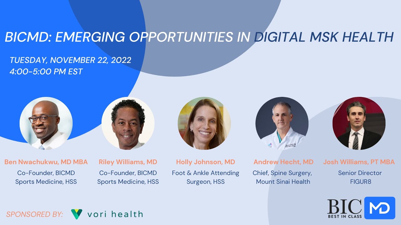 BICMD: Emerging Opportunities in Digital MSK Health - YouTube