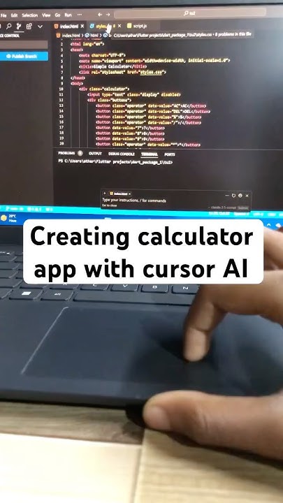 Crating calculator app with cursor AI #cursorai #ai - YouTube