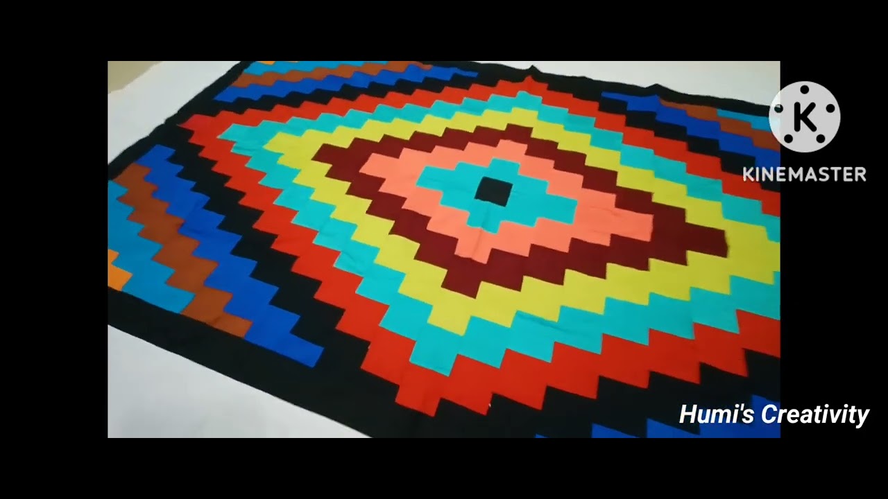 MAT QUILT DESIGN (KONKANI GODRI DESIGN) - YouTube