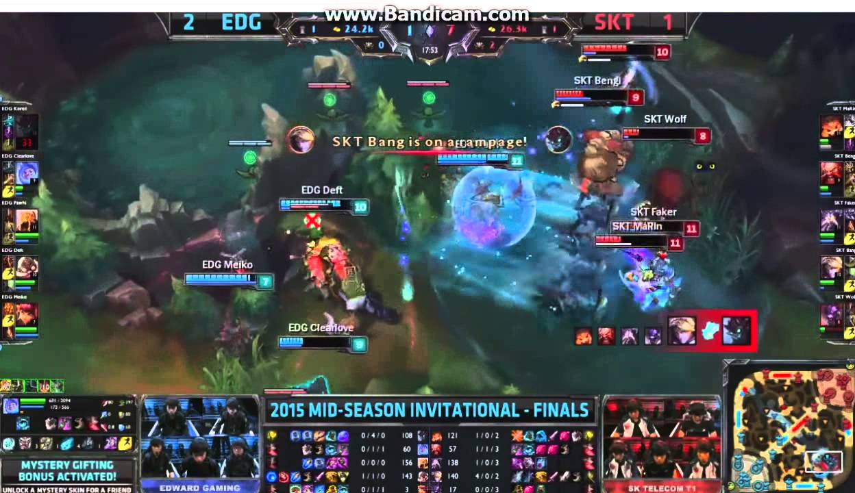 LOL MSI EDG vs SKT T1 BO5第四場 精華 Faker上場扳回一局 - YouTube