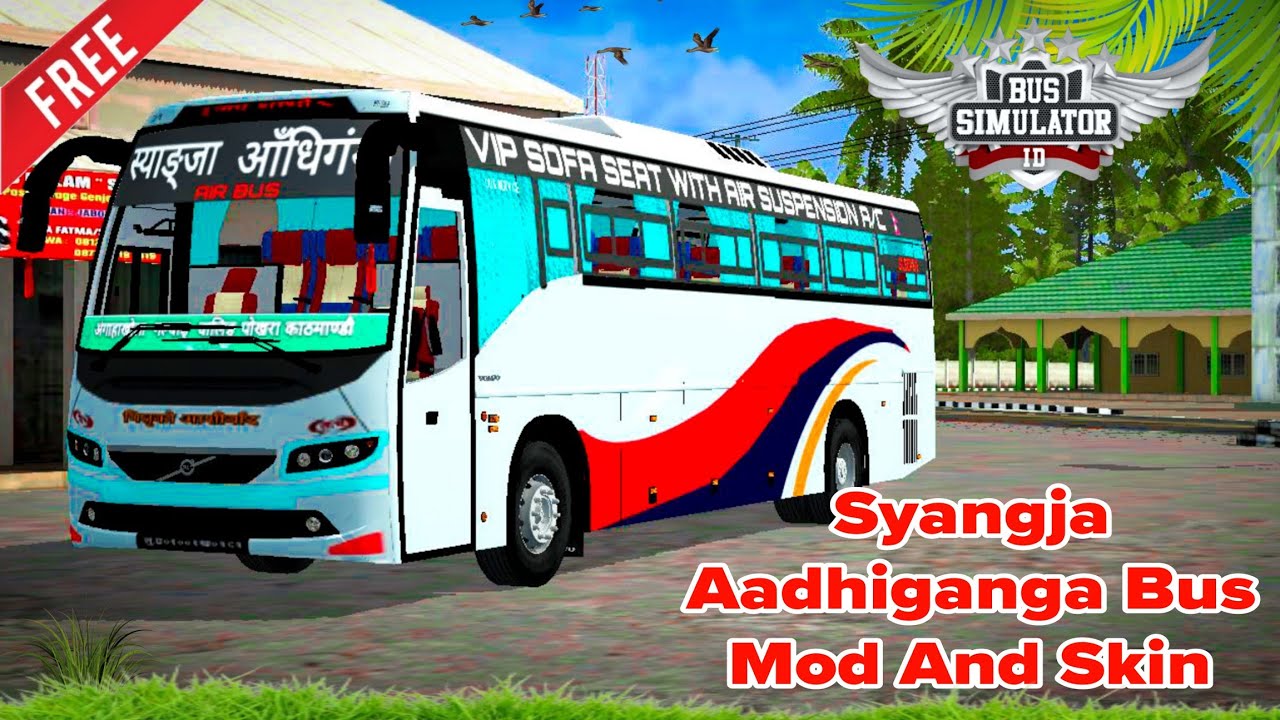 New Syangja Aadhiganga bus mod and skin||bus simulator Indonesia||no ...