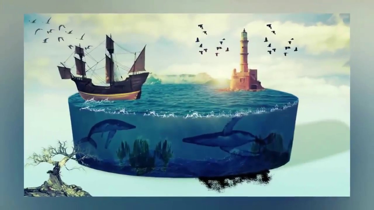 KS Editz 3d circle of sea water photo manipulation _ photoshop tutorial ...