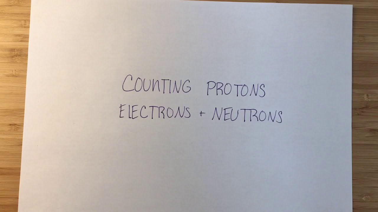 Counting Protons, Electrons, and Neutrons - YouTube