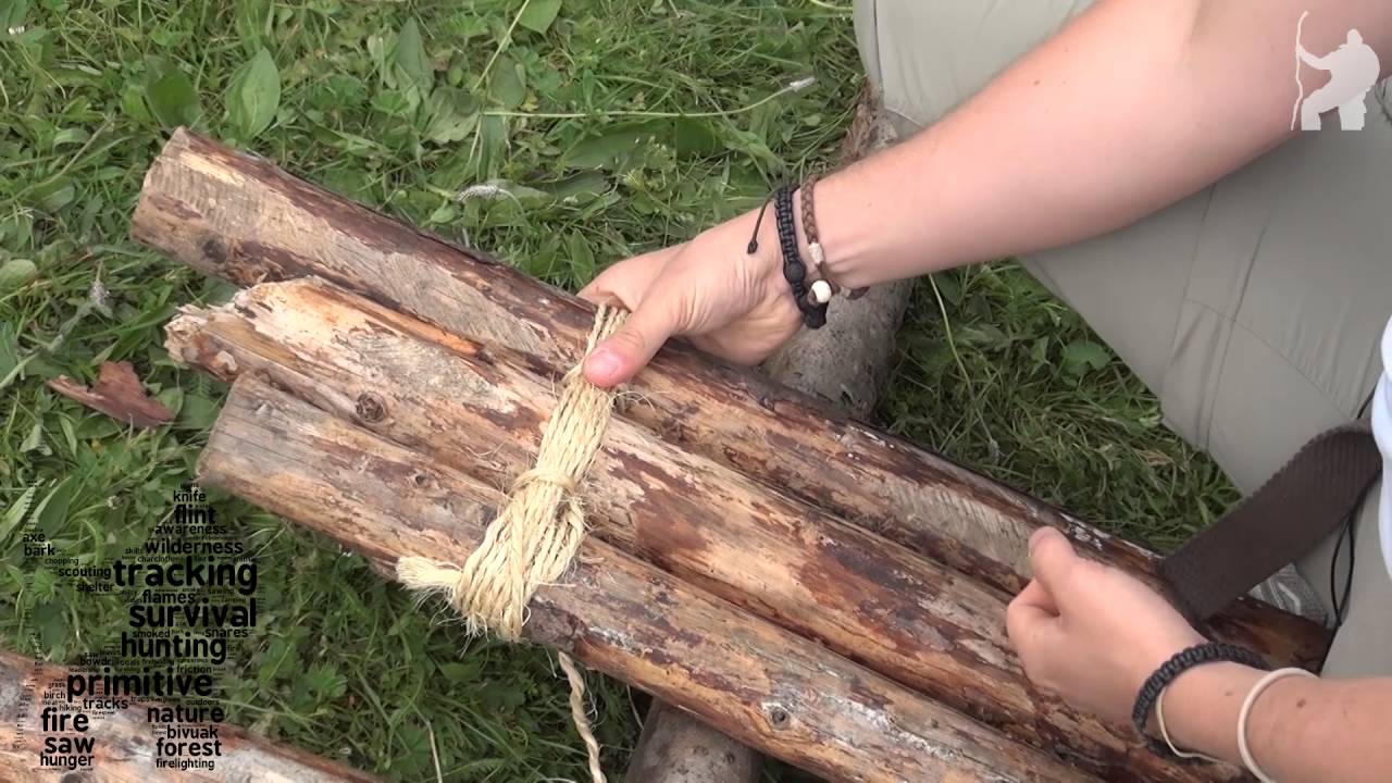 Surring av "trefot" / Lashing a tripod - YouTube