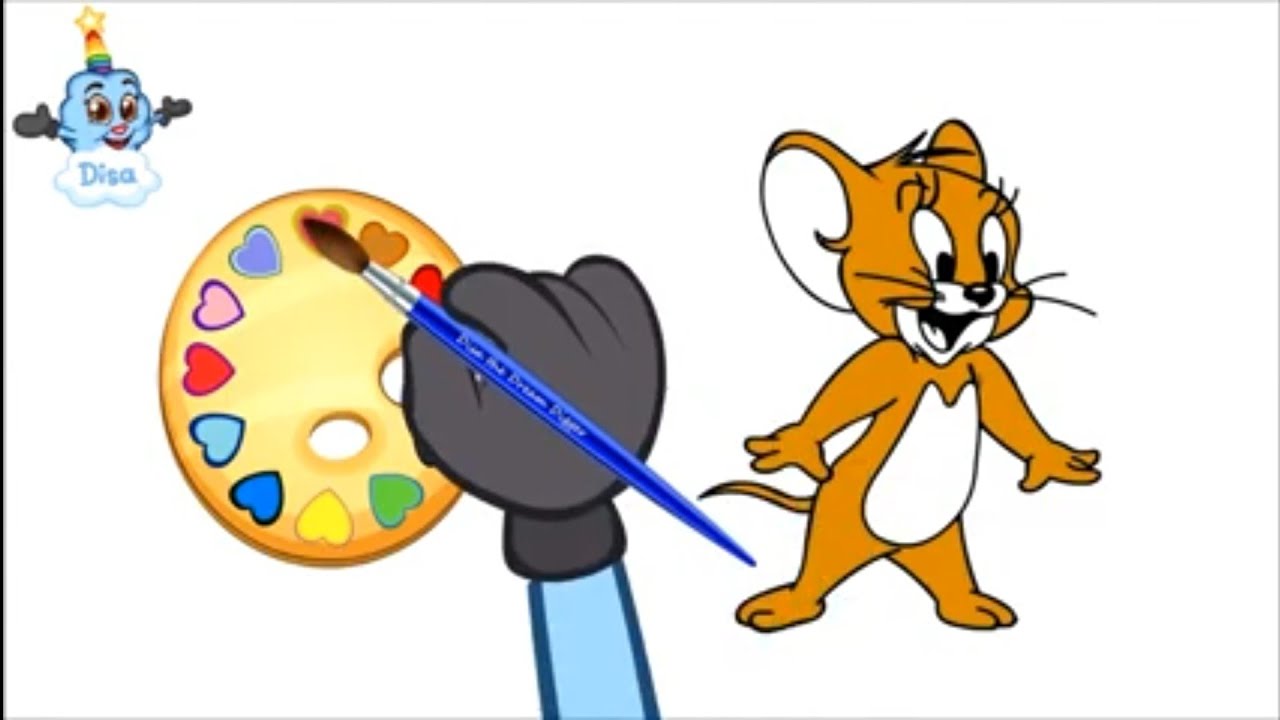 Tom & Jerry - How to Draw & Color the Mouse Jerry from the Tom and ...