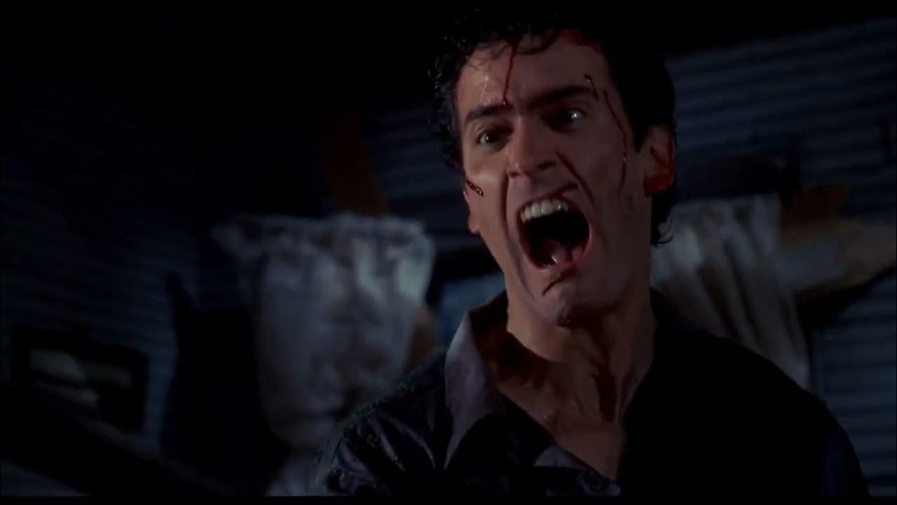 Эш Уильямс: "Аха!" — странный жёсткий смешок - YouTube