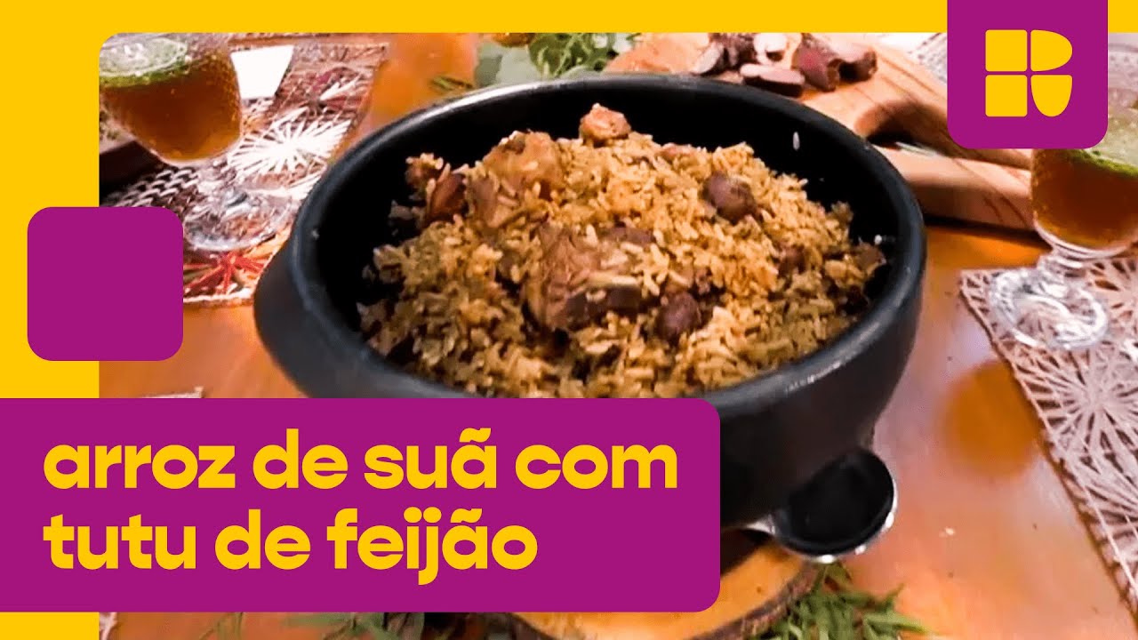 Arroz com carne de PORCO e tutu de feijão! 🔥 | É de Casa - YouTube