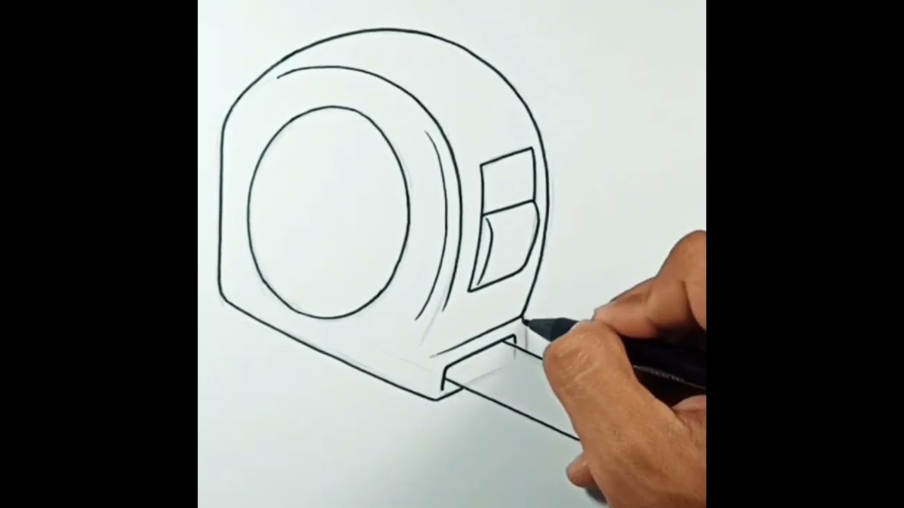 Tape Measure Drawing Easy Step By Step