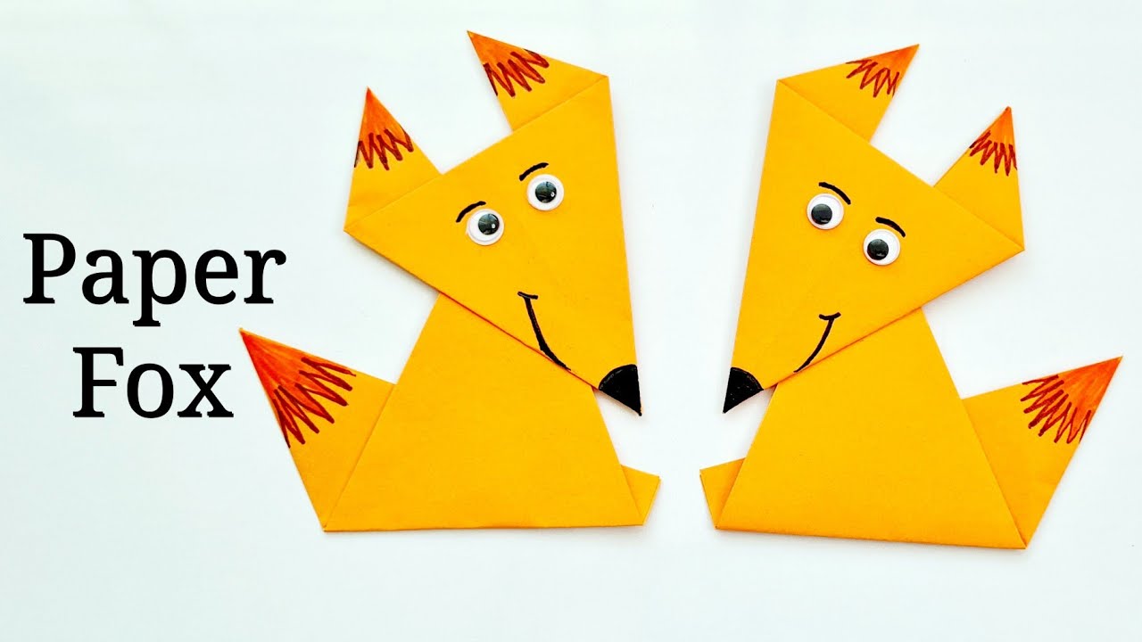 How To Make a Paper Fox | DIY Paper Crafts | Origami Fox | Diary Of Art ...