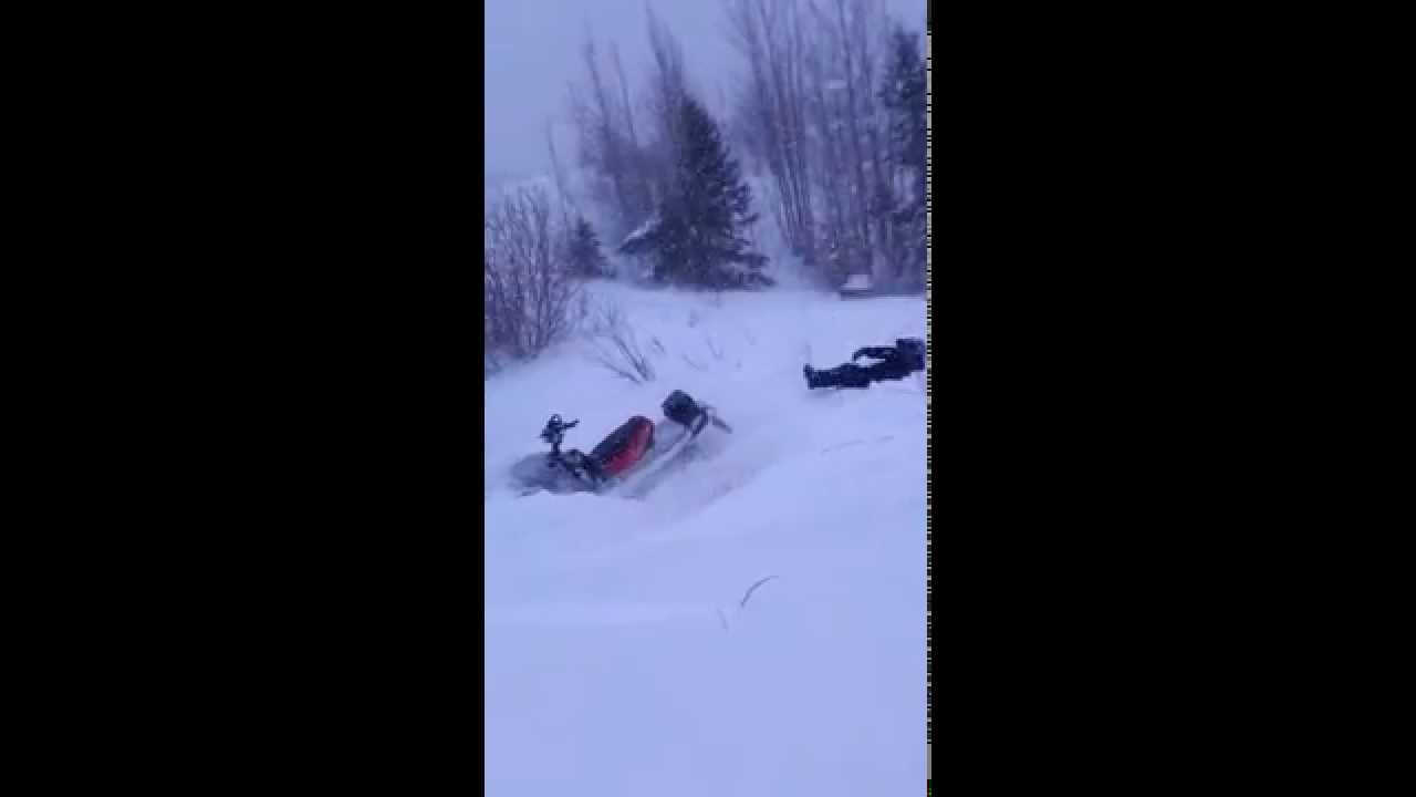 Snobunje fail!! Dumb guy falls off sled!! in the U.P. # shorts - YouTube