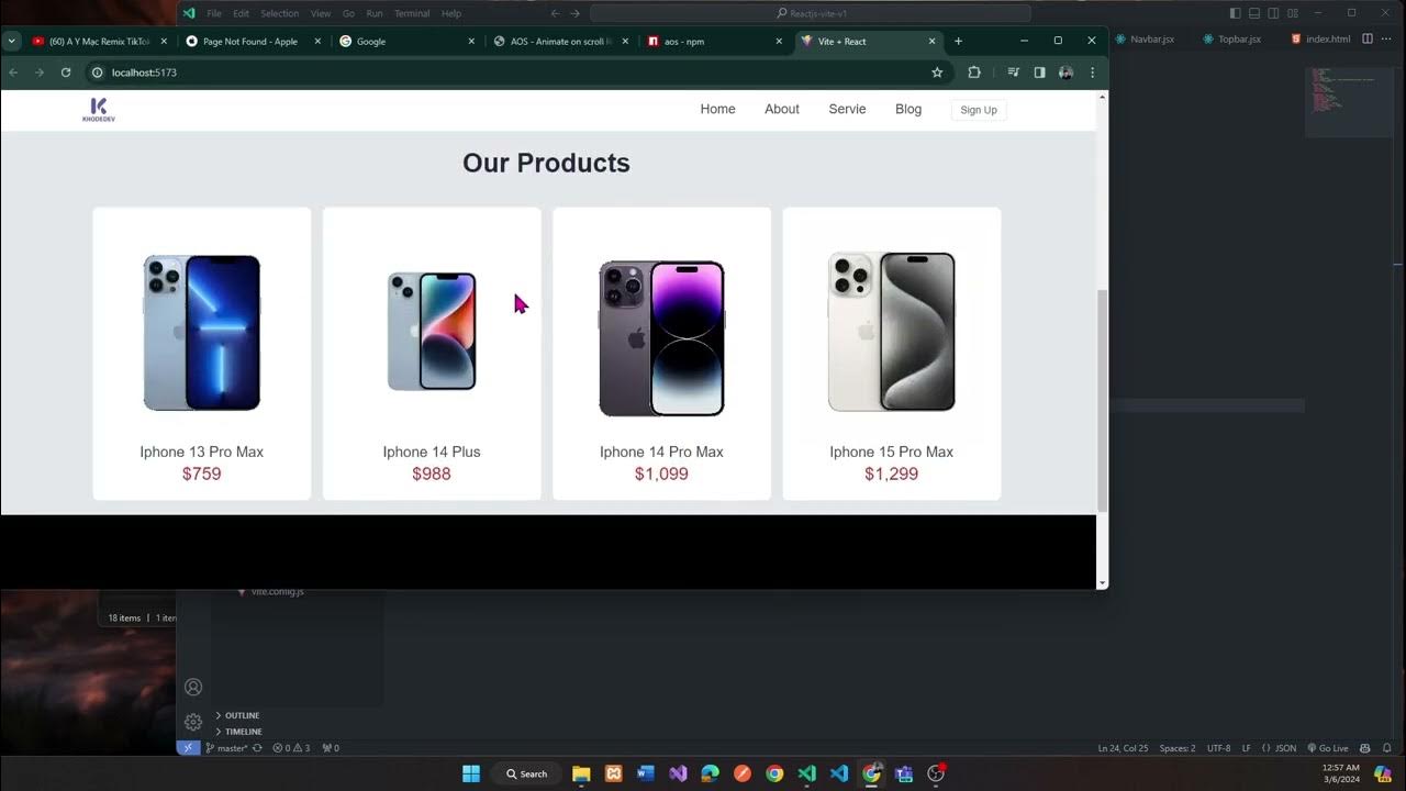 How To Make Animation Scrolling In Reactjs Aos Take Time And Easy Youtube