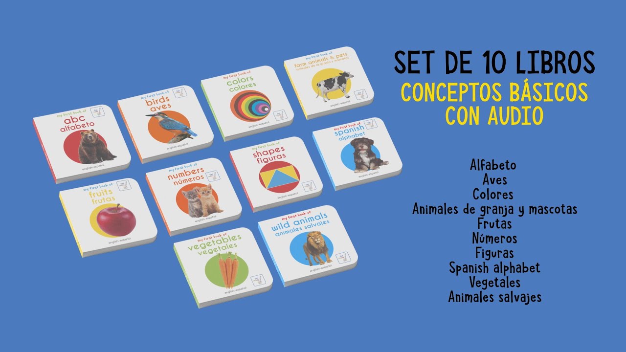 Colección MY FIRST LIBRARY ENGLISH - ESPAÑOL - YouTube