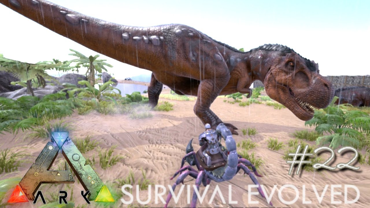 ARK: Survival Evolved - SCORPION VS TREX - EASY TAMING !!! - [Ep 22 ...