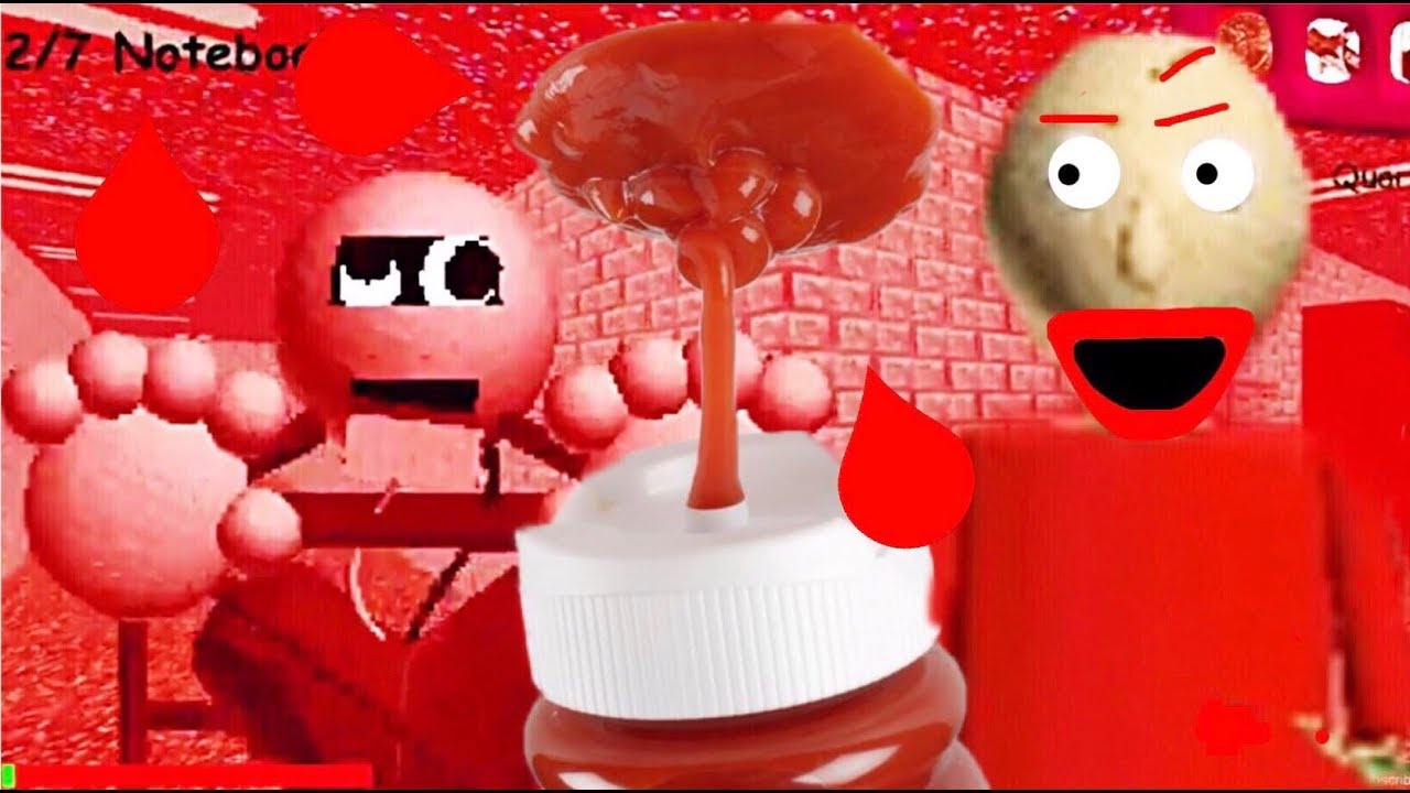WOW! WHO SPLASHED KETCHUP IN BALDI’S SCHOOLHOUSE?! | Baldi’s Basics Mod ...