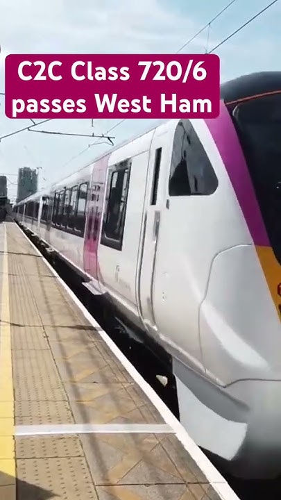 C2C Class 720/6 passes West Ham - YouTube