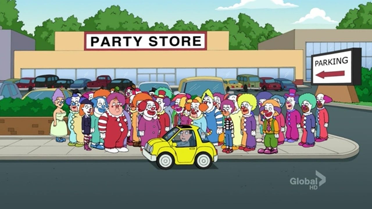 Family Guy - Out of work clowns - YouTube